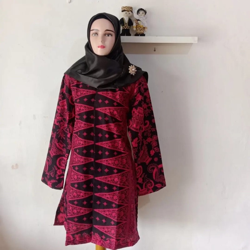 Jual Kemeja dan Atasan Batik Baduy Tapak Kebo Grabah Pink Hitam | Shopee Indonesia