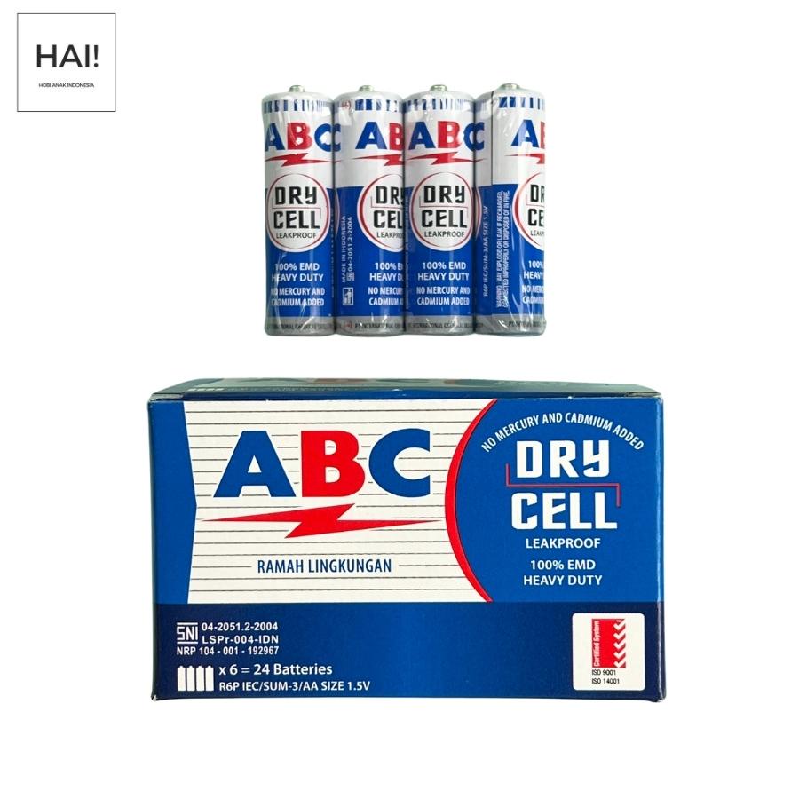Jual Batu Baterai ABC Biru Dry Cell AA / A2 Battery 1.5V (4 Pcs ...