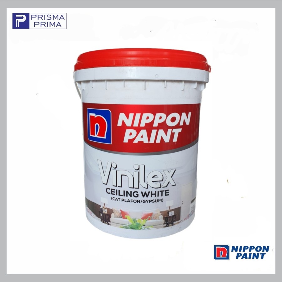 Jual Cat Plafon Vinilex Ceiling khusus Gypsum White Putih 25 kg ...