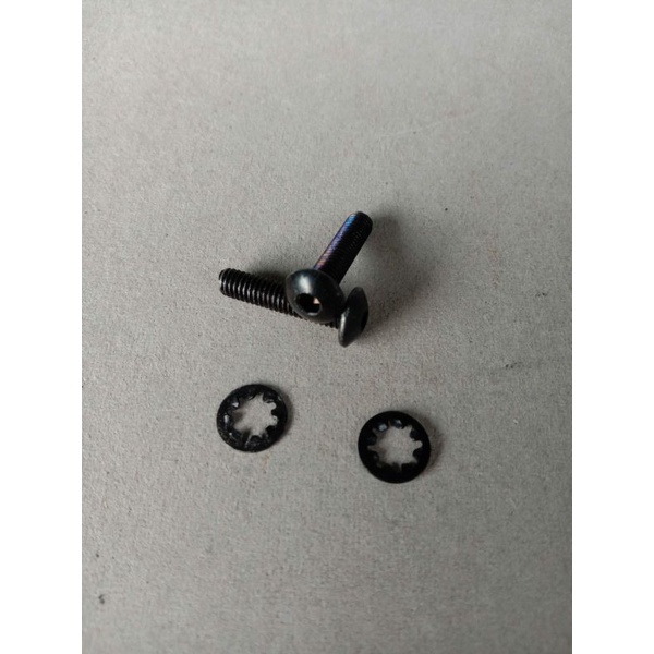 Jual Screw Baut Locking Nut Bottom side 1set (isi 2 screw+ring ...