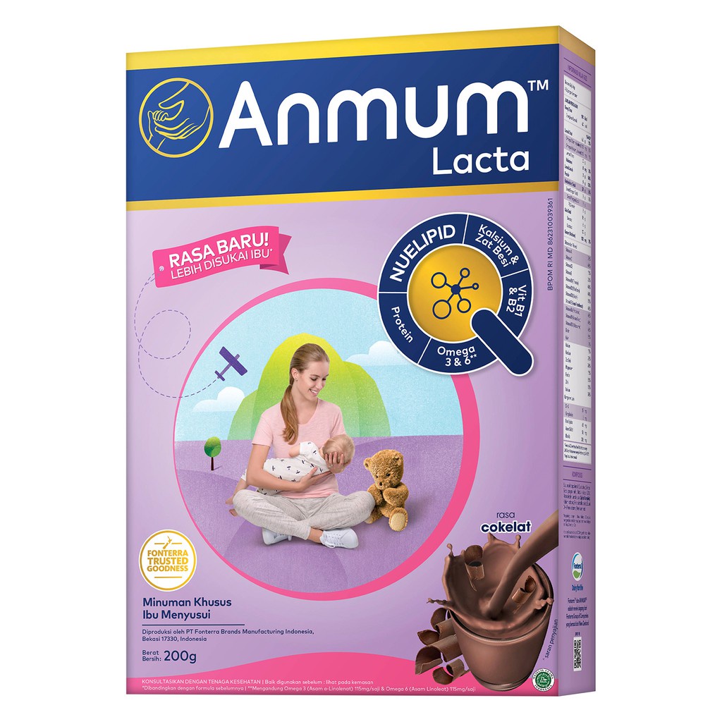 Jual Anmum Lacta Susu Nutrisi Ibu Menyusui Cokelat 200g | Shopee Indonesia