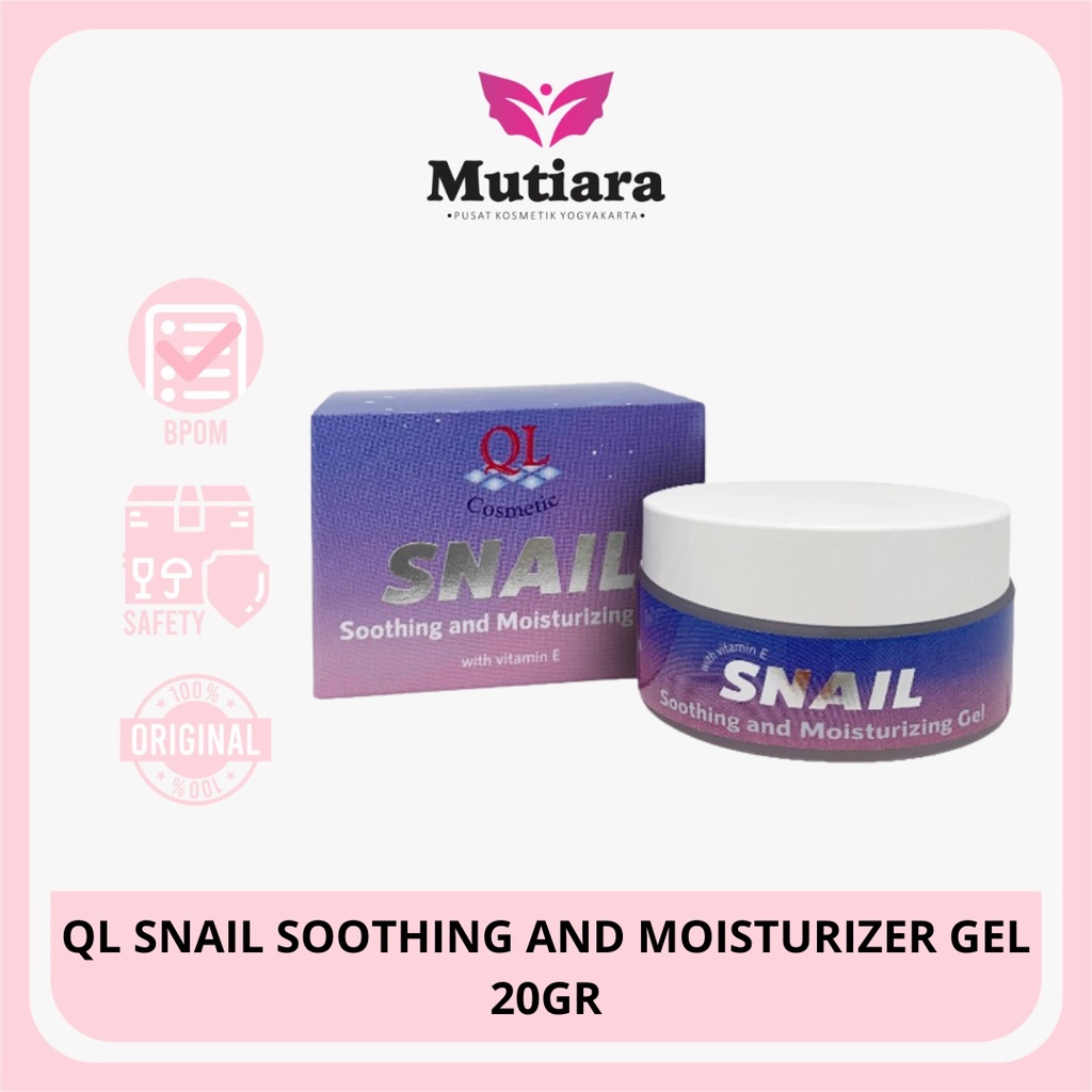 Jual QL SNAIL SOOTHING AND MOISTURIZER GEL 20GR | Shopee Indonesia