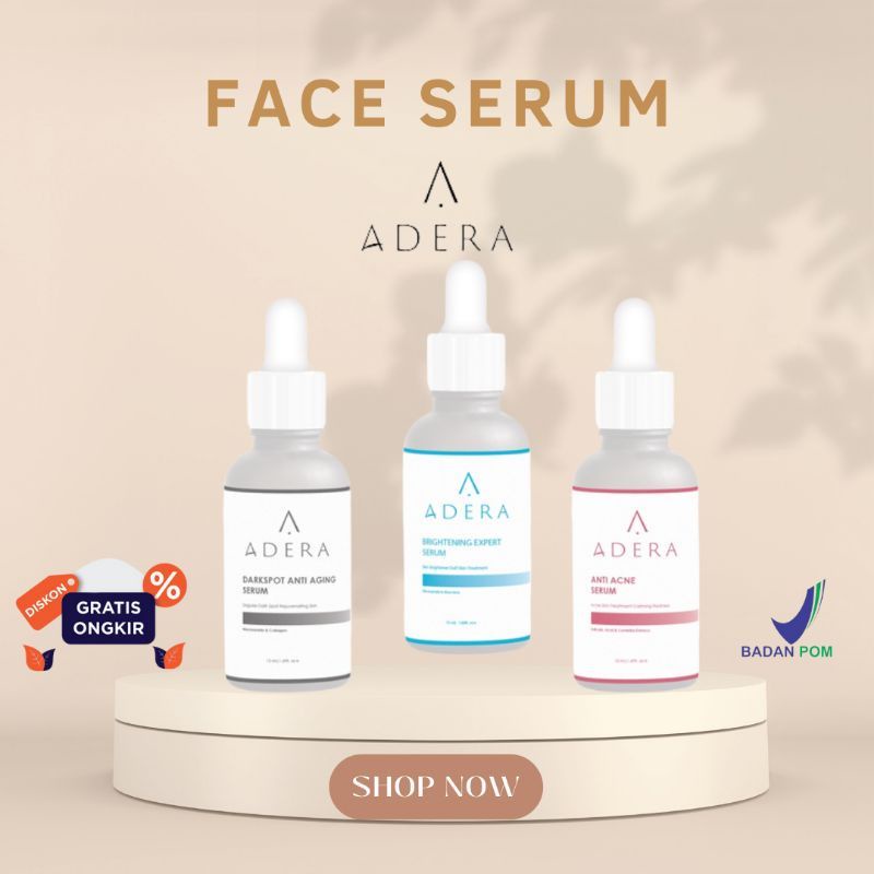 Jual ADERA FACE SERUM ACNE (Berjerawat) BRIGHTENING (Mencerahkan) DARKSPOT (Flek Hitam) | Shopee ...