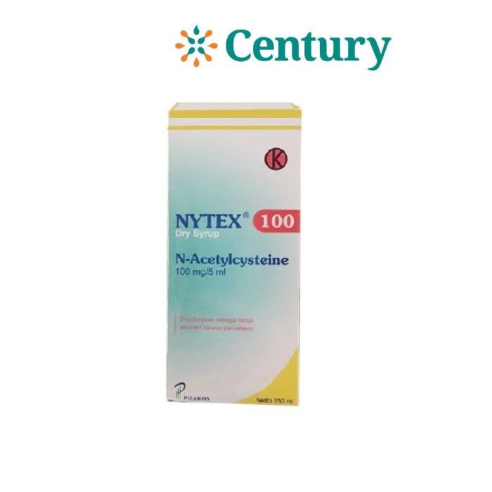 Jual NYTEX DRY SYRUP 150ML/N-ACETYLCYSTEINE/SYRUP KERING/BATUK BERDAHAK | Shopee Indonesia