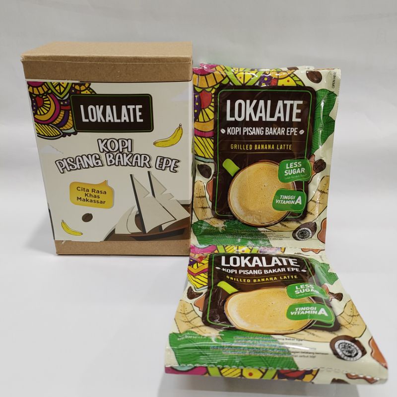 Jual Kopi Pisang Bakar Epe Isi 10 Sachet - Lokalate | Shopee Indonesia
