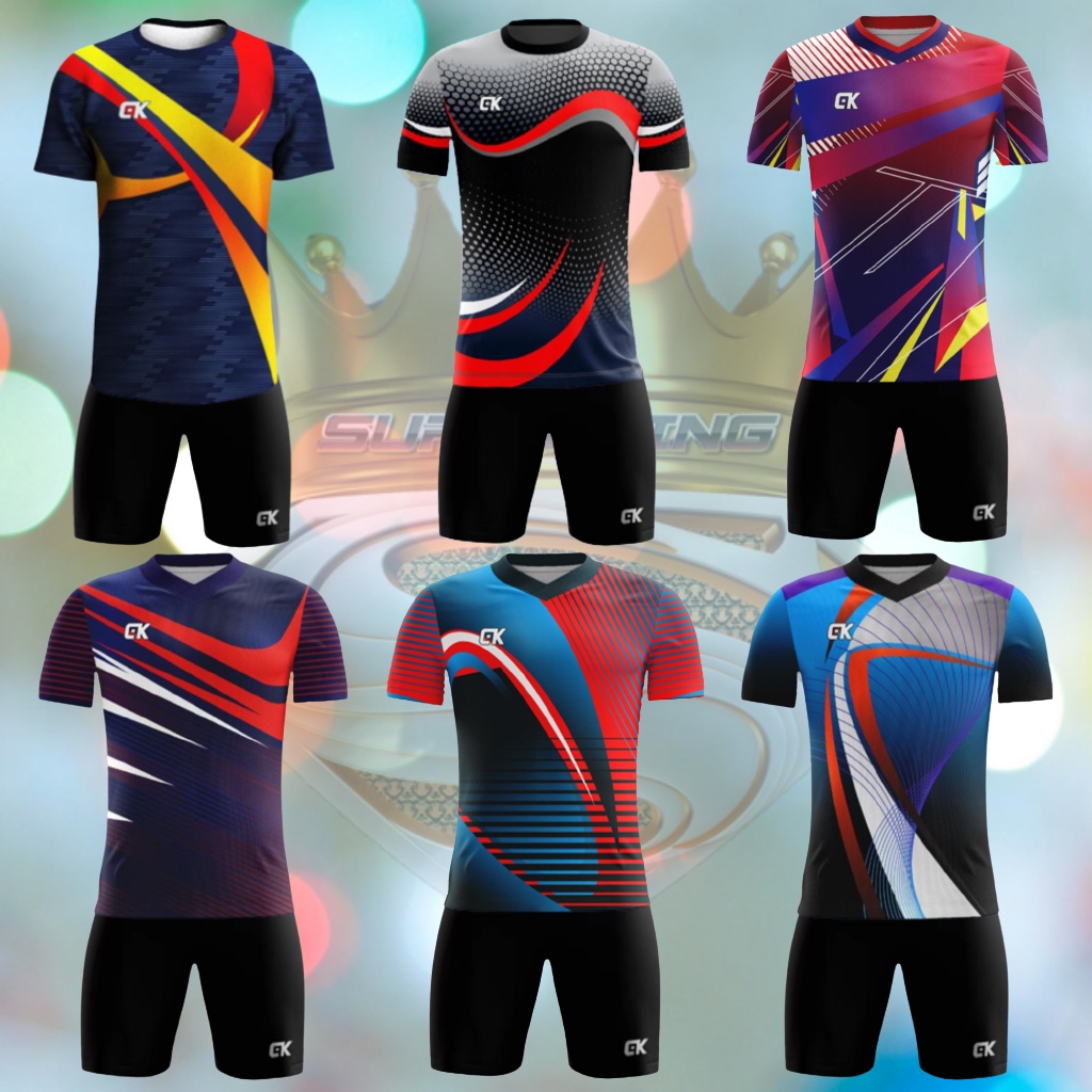 Jual SUPER KING SPORT (COD) Baju Olahraga Full Printing | Badminton ...