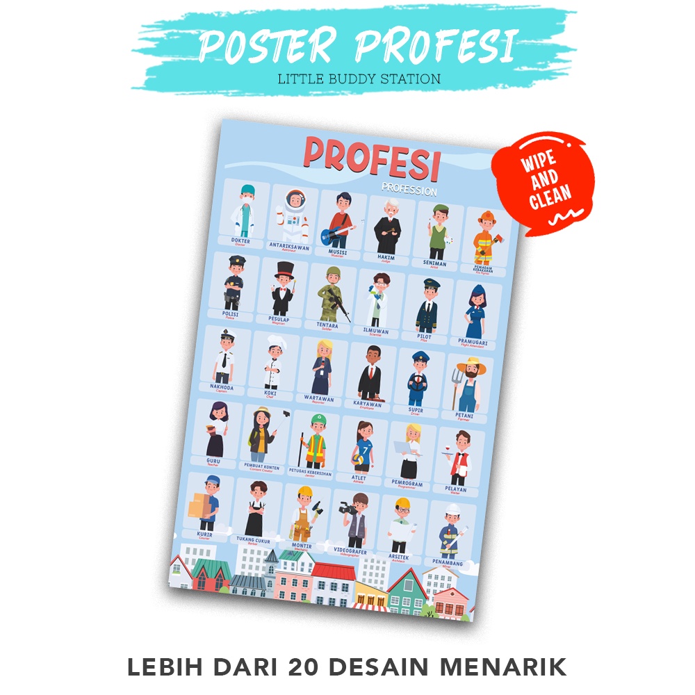Jual Poster Gambar Edukasi Belajar Anak PAUD TK Balita Dinding Mengenal ...