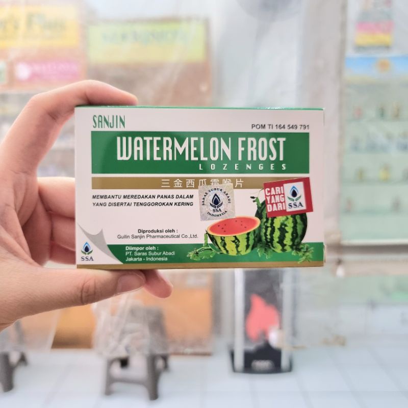 Jual Sanjin Watermelon Frost Lozenges / Permen Watermelon - Permen ...