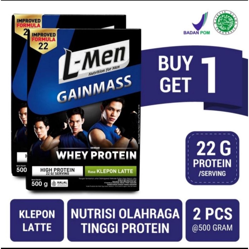 Jual L-men gainmass L-men gain mass susu penambah berat badan | Shopee ...
