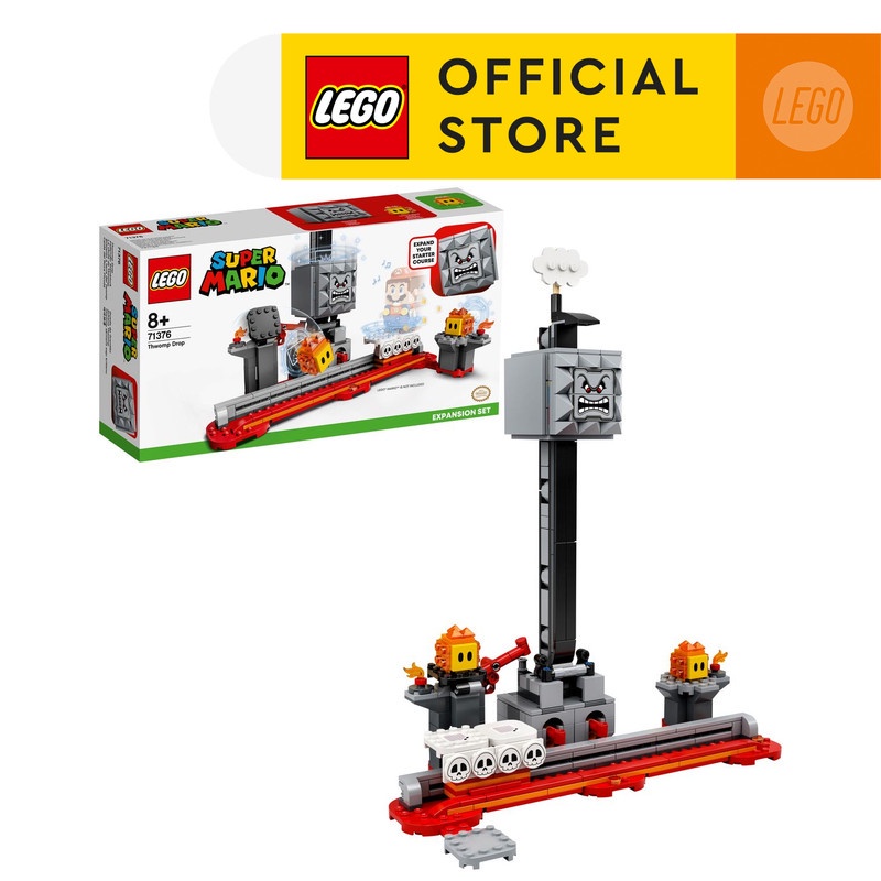 Jual LEGO Super Mario 71376 Thwomp Drop Expansion Set (393 Pieces ...