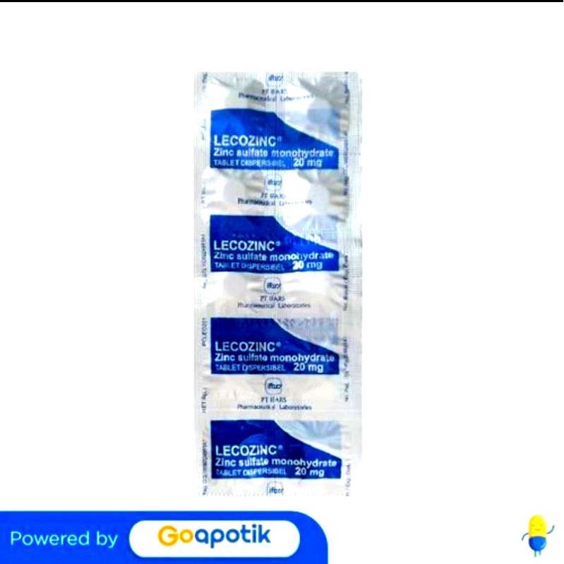 Jual LECOZINC STRIP 10 TABLET OBAT DIARE DAN UNTUK DAYA TAHAN KEKEBALAN ...
