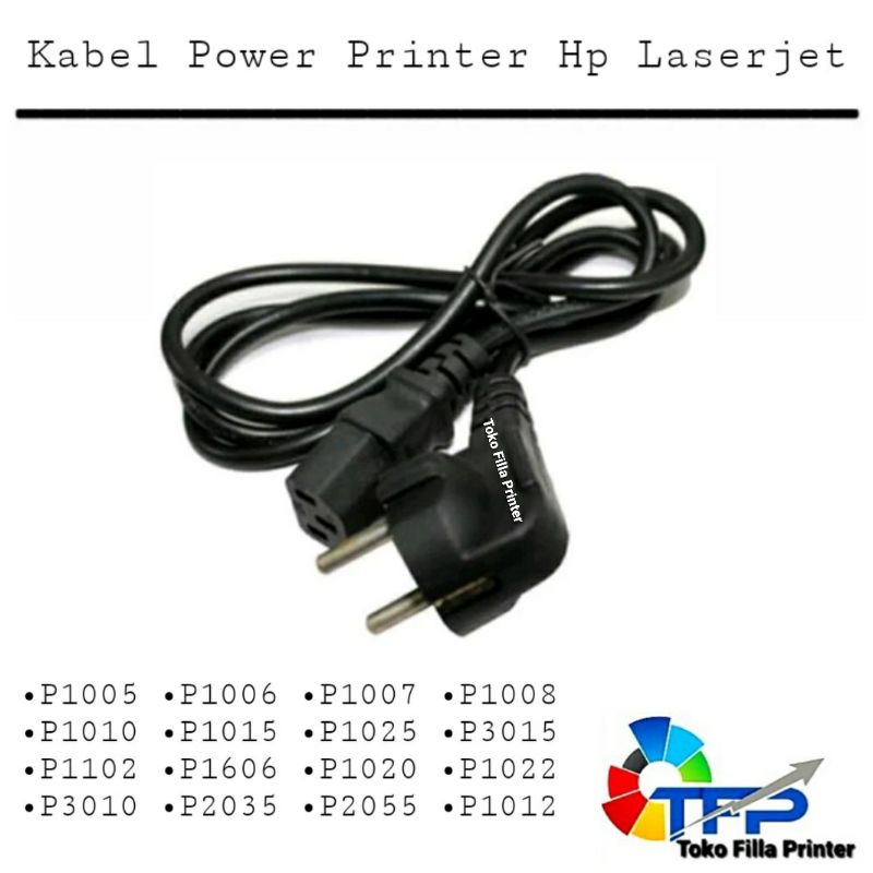 Jual Kabel Power Printer Hp Laserjet P1005 P1006 P1007 P1008 P1010 ...