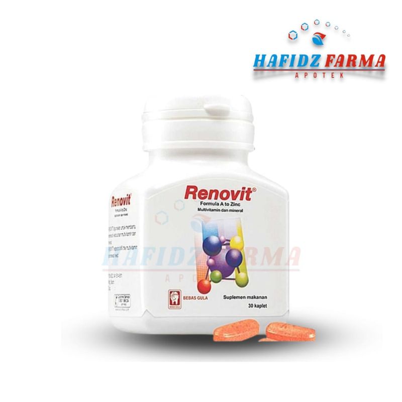 Jual RENOVIT KAPLET 30/Membantu memenuhi kebutuhan multivitamin/mineral ...