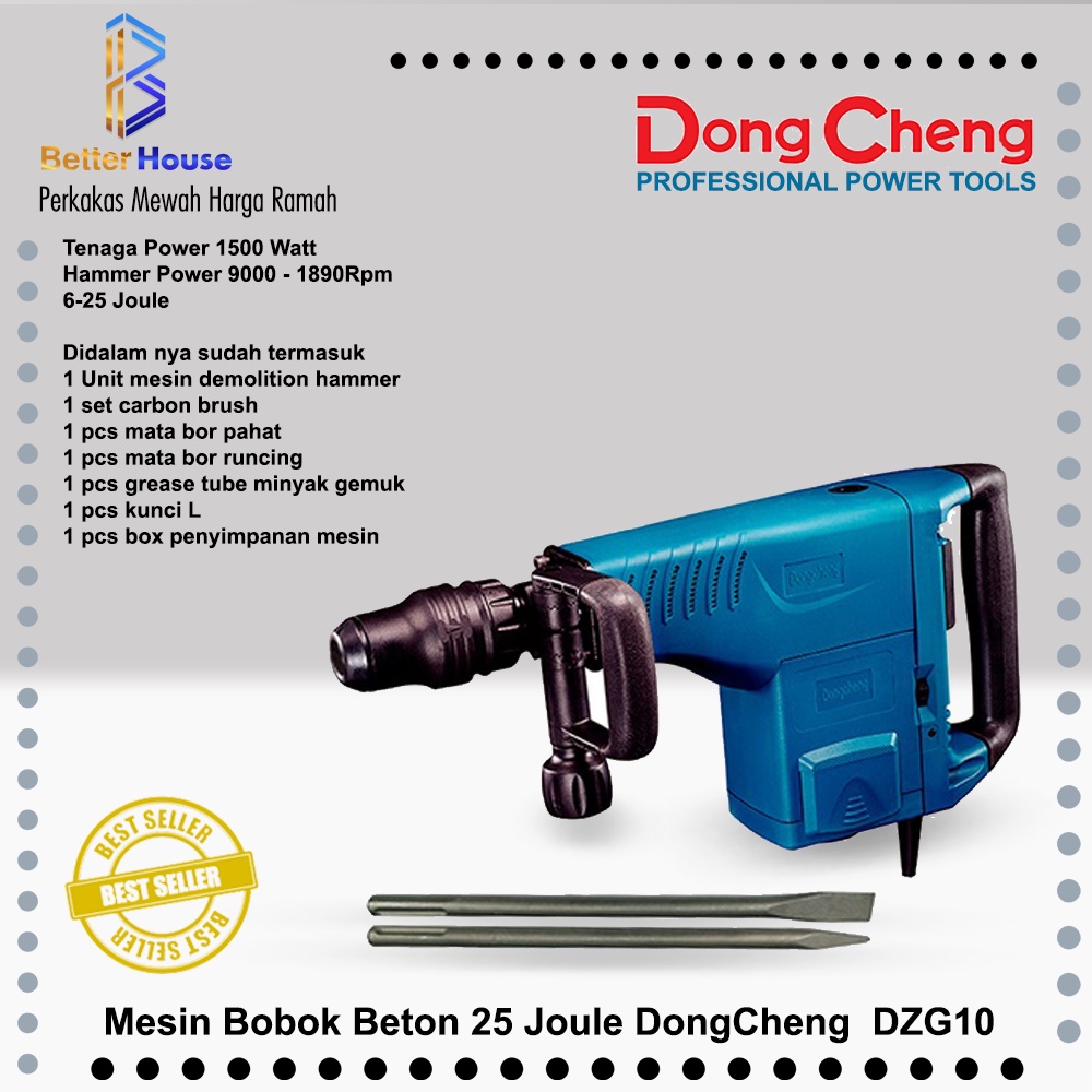Jual Mesin Demolition Breaker Bobok Beton 25Joule Dong Cheng DZG10 ...