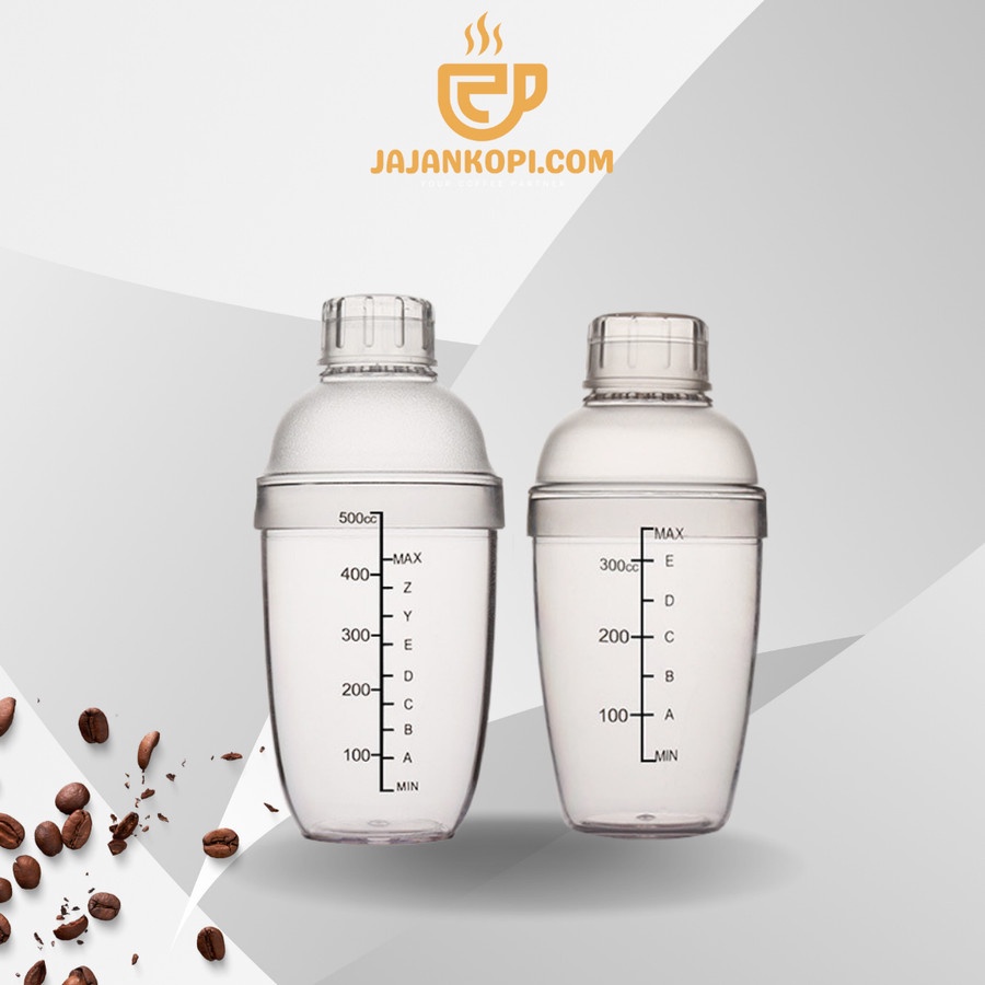 Jual SHAKER COCKTAIL TRANSPARAN 350-530ML / SHAKER PLASTIK GELAS TAKAR ...
