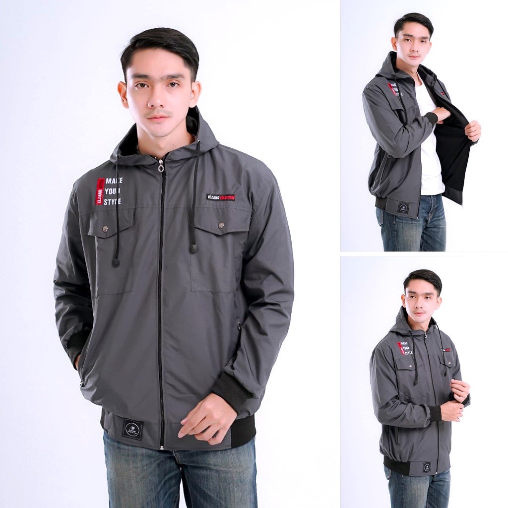 Jual Jaket pria IKC 002 distro cbr six Bandung hoodie dua sisi bolak ...