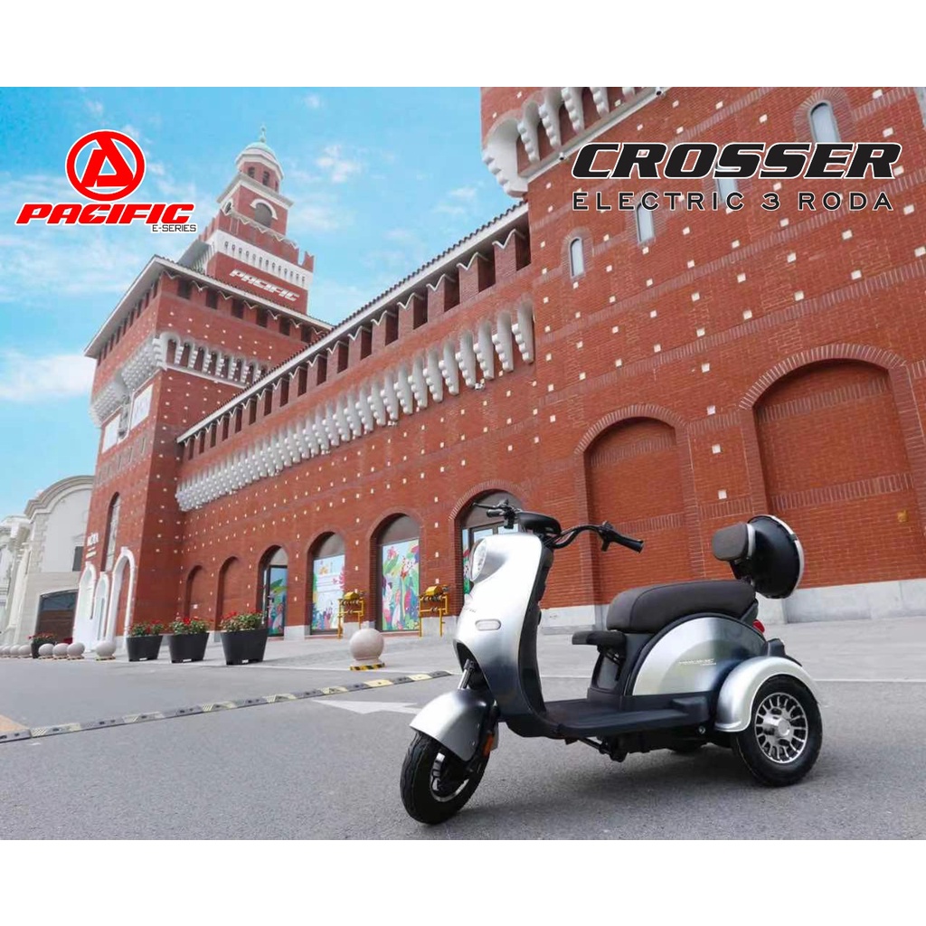 Jual Sepeda Motor Listrik PACIFIC CROSSER Roda Tiga Electric E Bike 500 ...