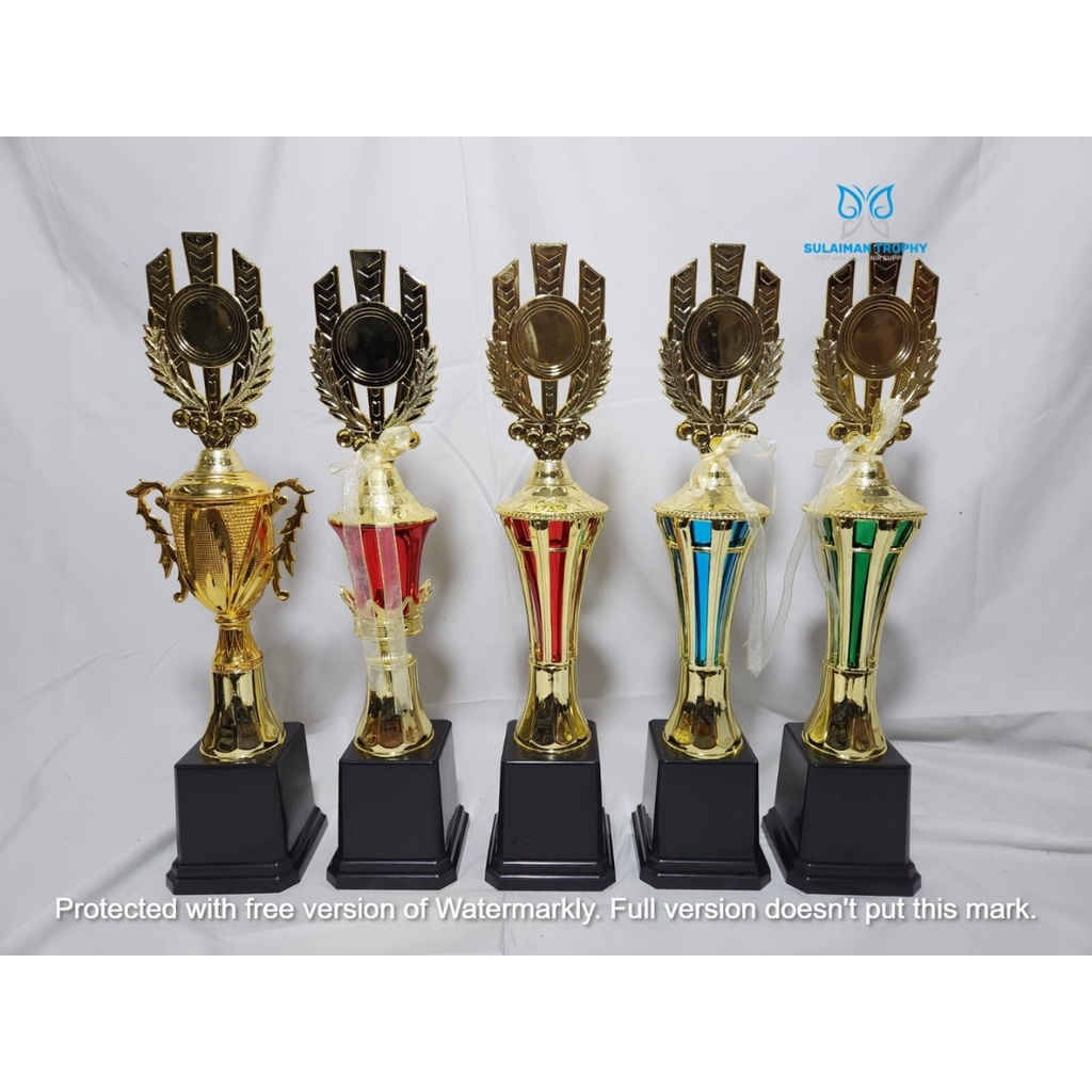 Jual Piala / Trophy Murah Seri 2 Satuan dan tulisan logo pita | Shopee ...