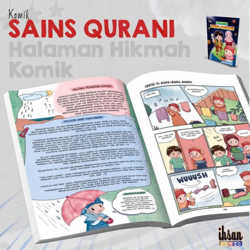 Jual Buku Komik Sains Qurani Ihsan Kids Komik Islami Komik Anak Muslim ...