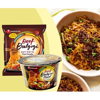 Jual [HALAL] NongShim Seafood / BEEF Bulgogi Fried Noodle 105gr / Nong ...