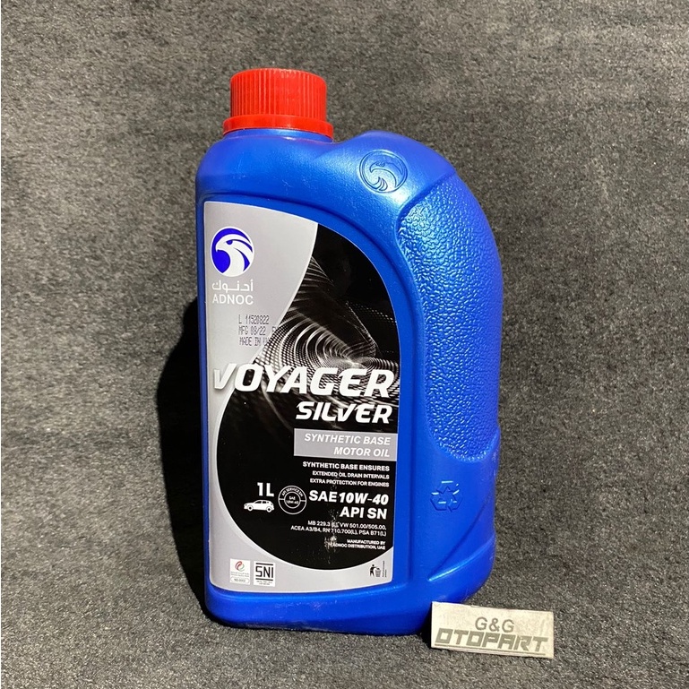 Jual Oli ADNOC VOYAGER SILVER 10w40 API SN 1Liter Original | Shopee ...