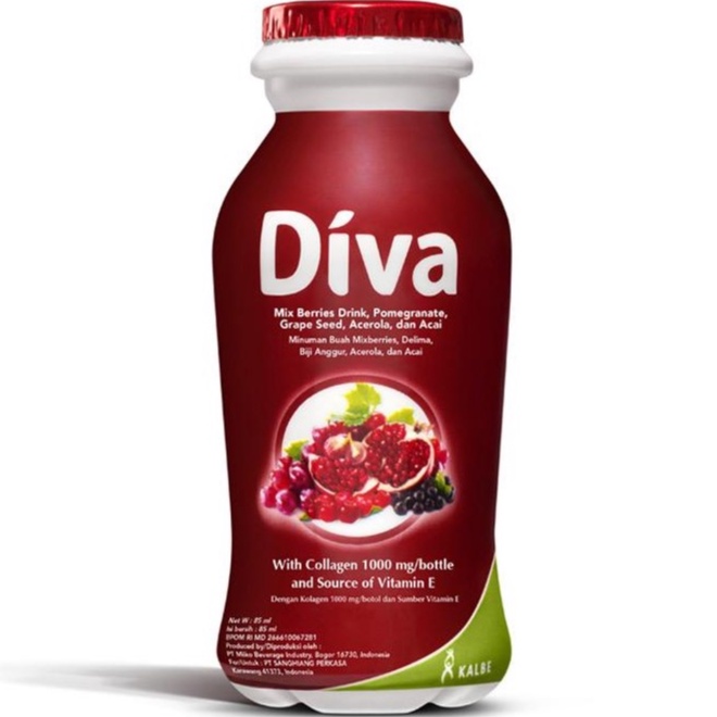 Jual Diva Liquid Mixed Berries 85 ml Botol Tasty Beauty Drink | Shopee ...