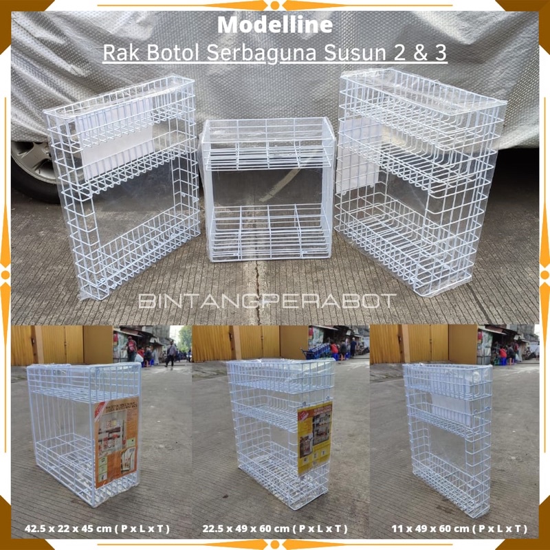 Jual MODELLINE - Rak Botol 3 Susun / Rak Botol Mini 2 Susun / Rak Botol ...