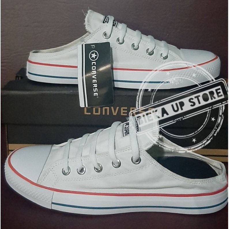 Jual Sepatu Sneakers Slop Selop Slip On Bustong Converse Unisex bisa ...