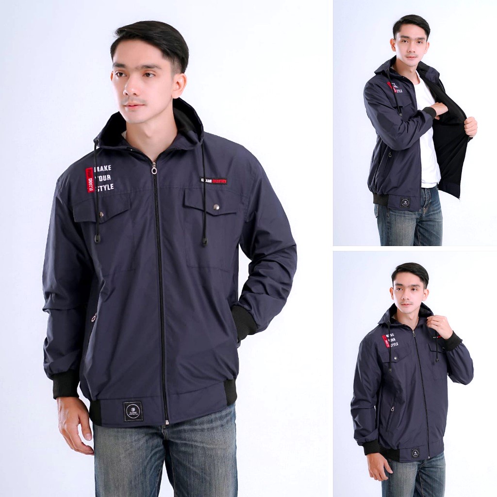 Jual Jaket pria IKC 002 distro cbr six Bandung hoodie dua sisi bolak ...