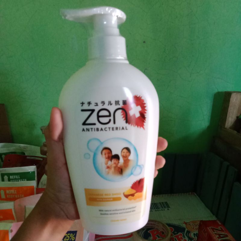 Jual Zen With Sulphur Body Wash 480ml Pump | Shopee Indonesia