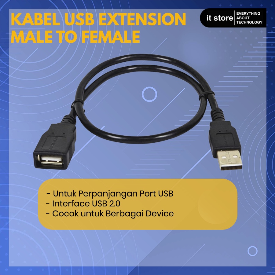 Jual Kabel USB Extension Male to Female | Shopee Indonesia