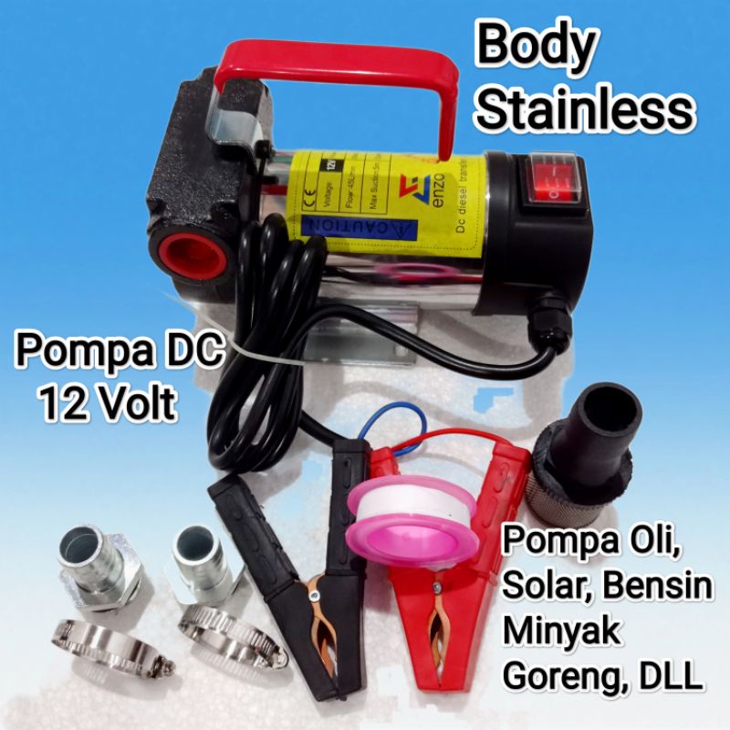 Jual Pompa dc 12 volt/ Pompa oli pompa pommini/ Sanyo dorong DC12V ...