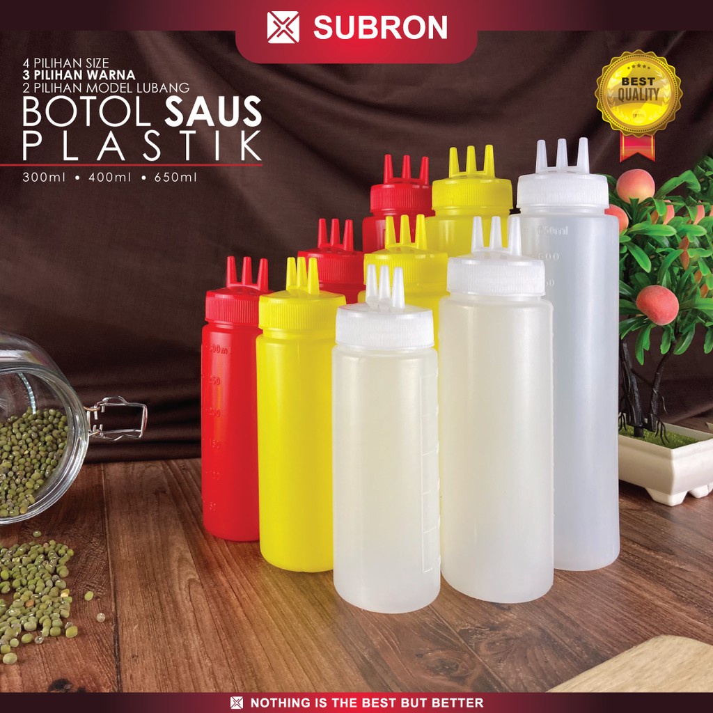 Jual Botol Saus Plastik BS3 400ml, 650ml SC | Botol Saos Sambal Plastik ...