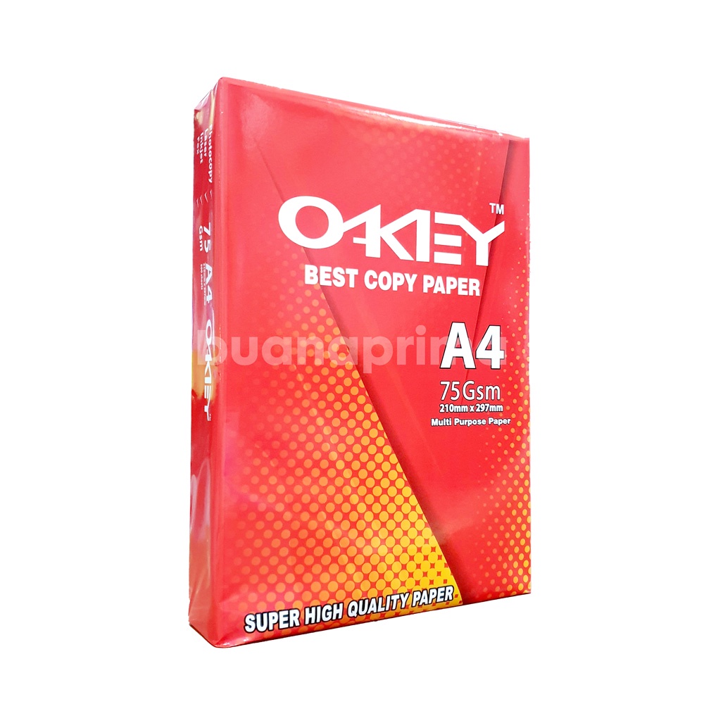 Jual Kertas HVS Okey A4 75 gsm isi 500 Lembar Printer Fotocopy | Shopee ...