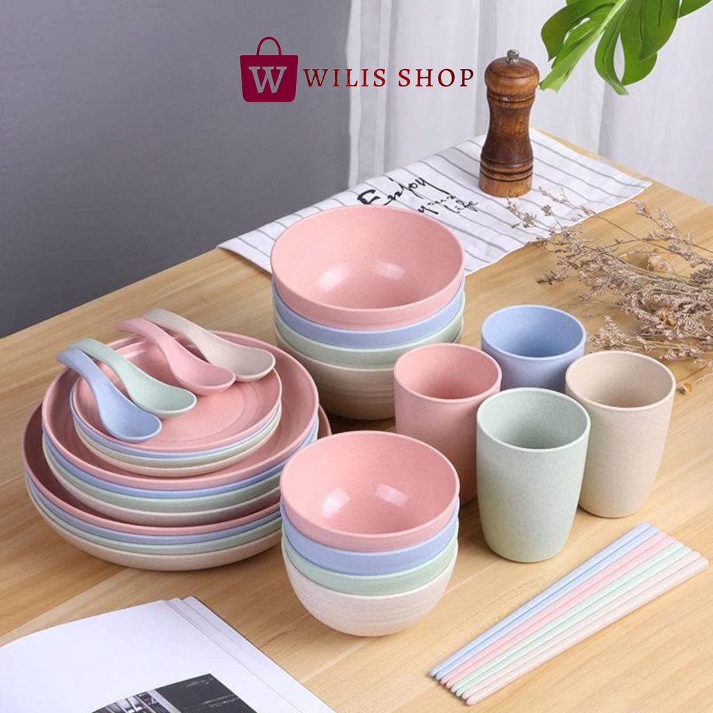 Jual Mangkok Jerami / Piring Jerami / Sendok Besar Jerami / Cangkir ...