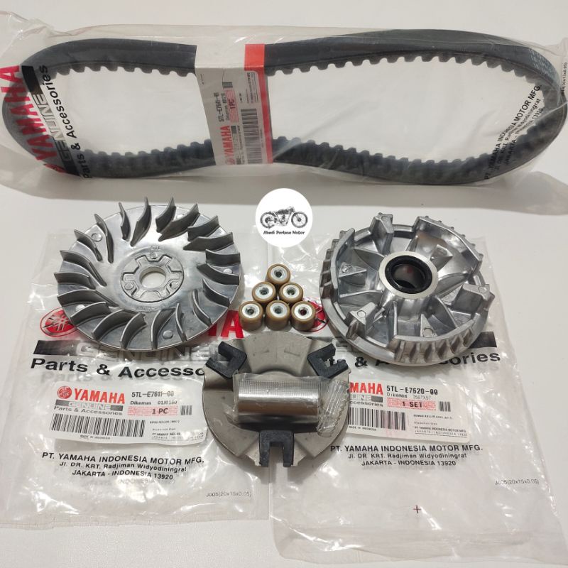 Jual Paket Cvt Van Belt + Rumah Roller Assy Set + Kipas Roller Yamaha ...