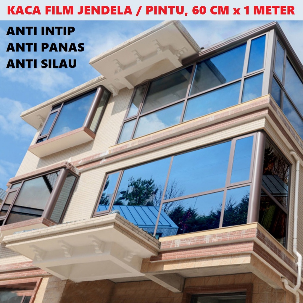 Jual Kaca Film Jendela Pintu One Way 60 CM x 1 Meter Anti Intip Anti ...