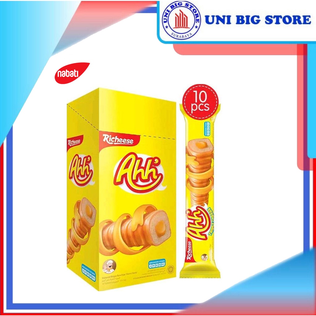 Jual Richeese Ahh Snack Stick Salut Keju 9 gr x 10 pcs BOX Cheese Stik ...