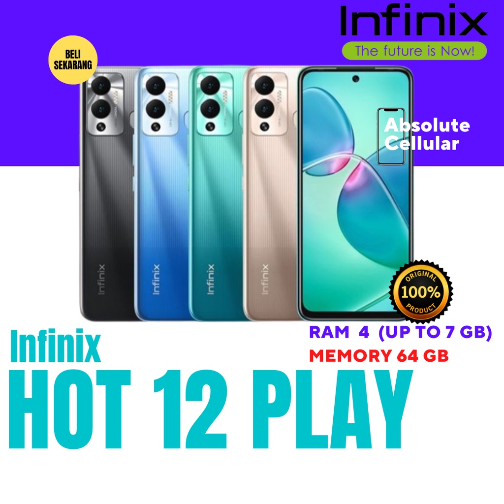 Jual Infinix hote 12 play - termurah di ABSOLUTE CELLULAR | Shopee ...