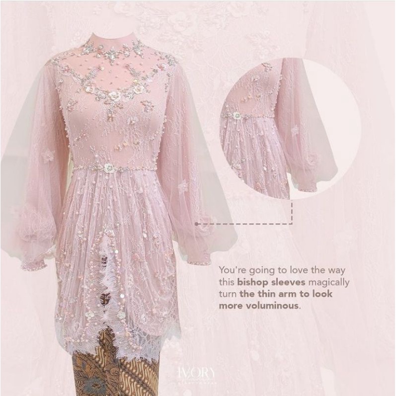 Jual baby pink Kebaya Wisuda Kebaya Tunangan Kebaya Lamaran Bridesmaids ...