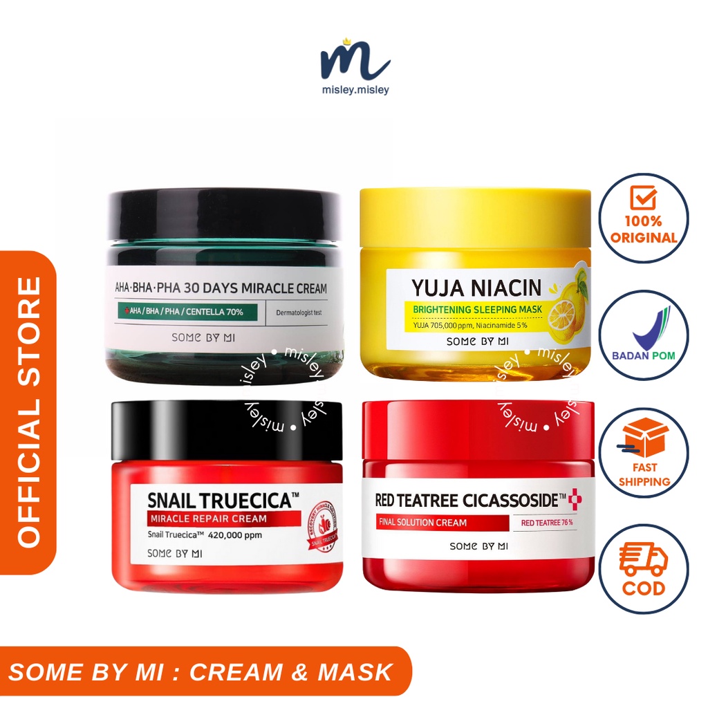 Jual MISLEY - SOME BY MI Cream (30 Days Miracle/ Yuja Niacin Sleeping ...