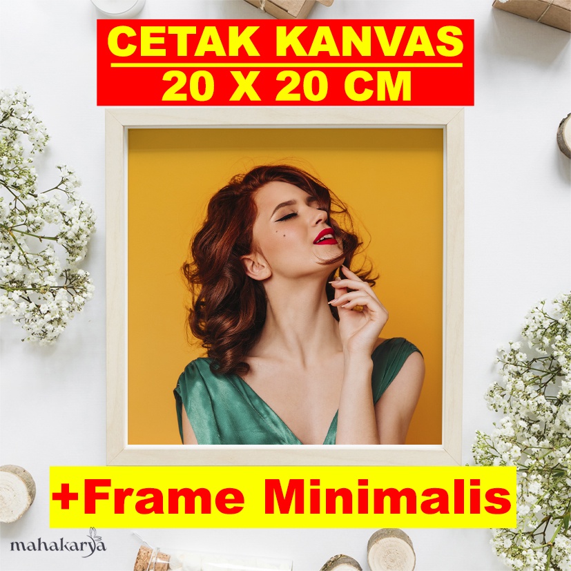 Jual Cetak Foto Kanvas/Canvas Photo Print 20 x 20 CM [Sudah Termasuk ...