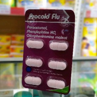 Jual PROCOLD FLU 1 BLISTER 6 TABLET / OBAT FLU DEMAM SAKIT KEPALA ...