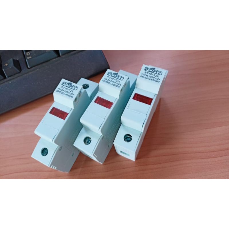 Jual FUSE RT18-32X CATRIGE Fuse Holder With Lamp Model MCB Wire FORT ...