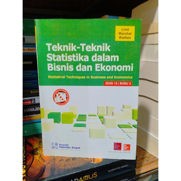 Jual Teknik Teknik Statistik dalam Bisnis dan Ekonomi Edisi 15 Buku 2 ...