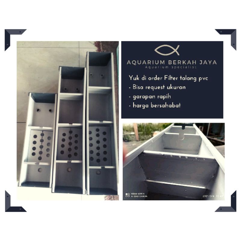 Jual FILTER TALANG AQUARIUM bahan PVC - filter Aquarium kokoh - kuat ...