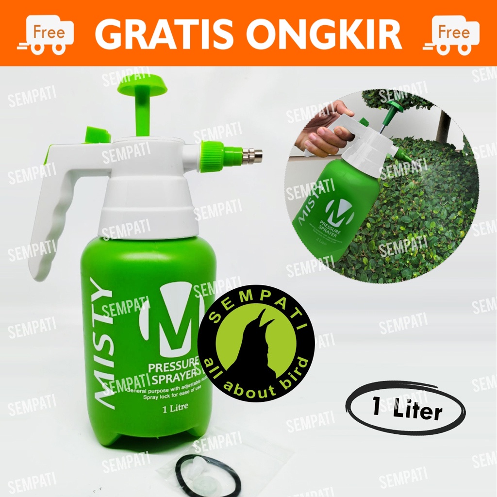Jual SEMPROTAN AIR MISTY 1 LITER PRESSURE SPRAYER HAMA MANDI BURUNG ...