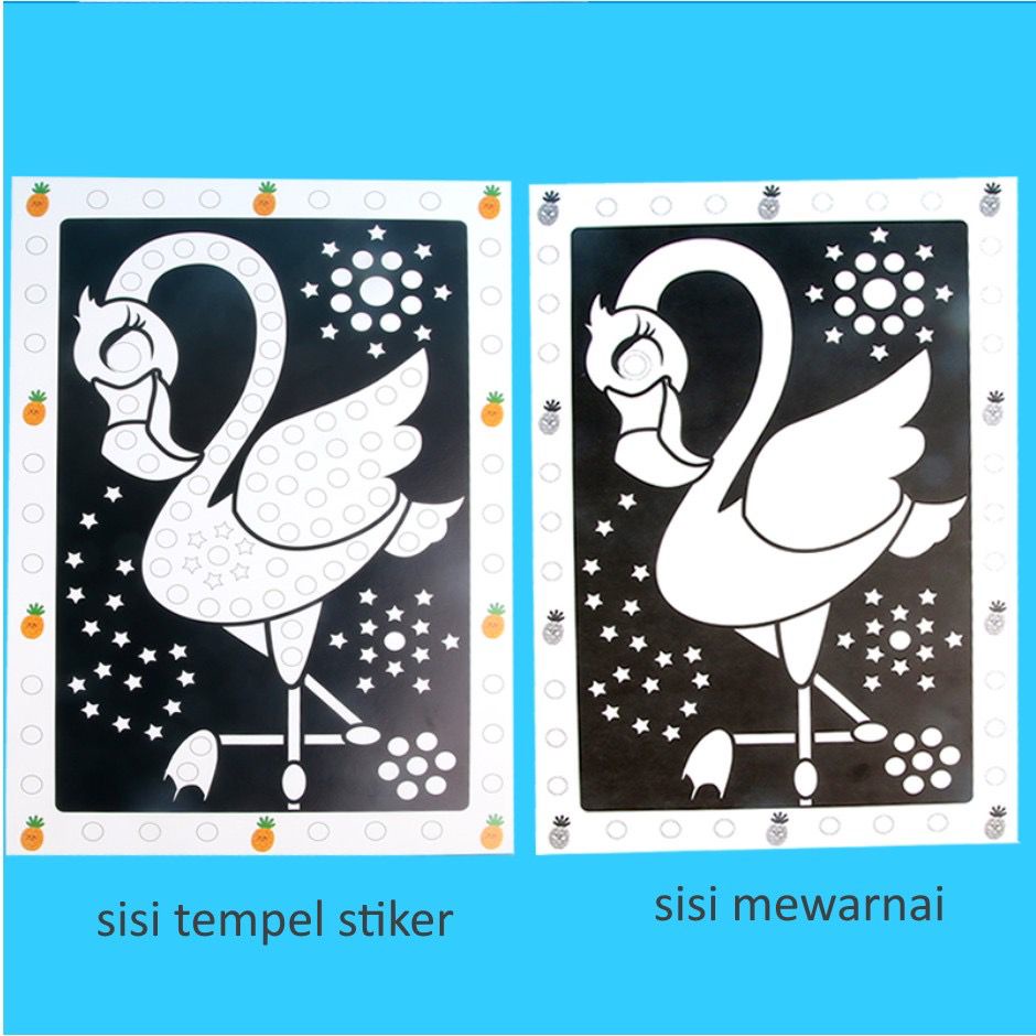 Jual Stiker Mainan kerajinan tangan tempel stiker mosaik, Tempelan DIY ...