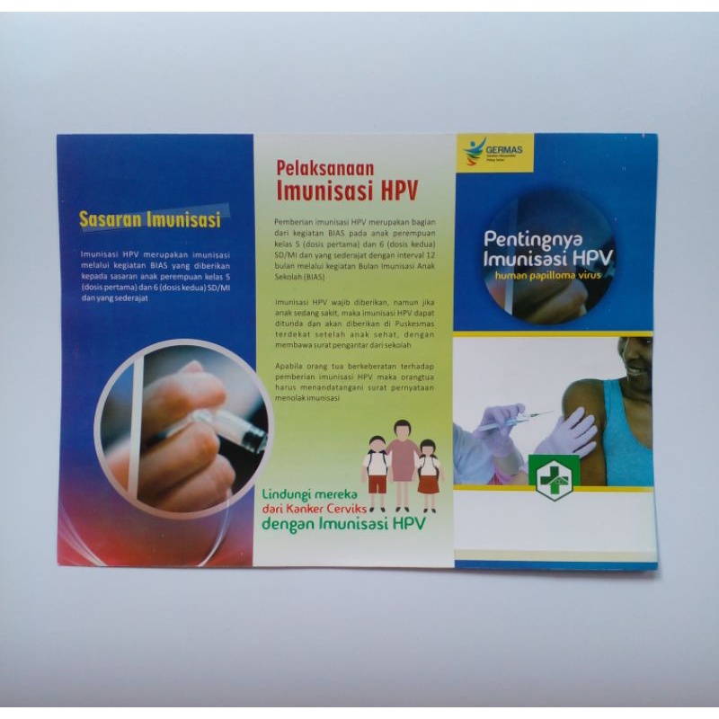 Jual Leaflet Pentingnya Imunisasi HPV | Shopee Indonesia