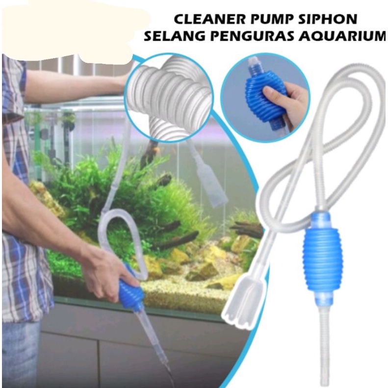 Jual Alat Penguras Air Aquarium / Cleaner Pump Siphon Manual / Selang ...